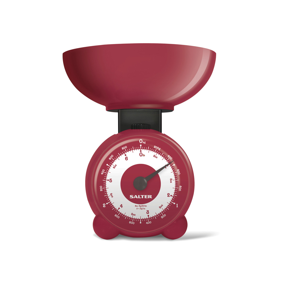 Home Products Kitchen / Counter Scales Salter 139 Mechanical Scale 3KG Red